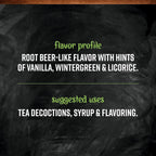 Sarsaparilla root tea for relaxation