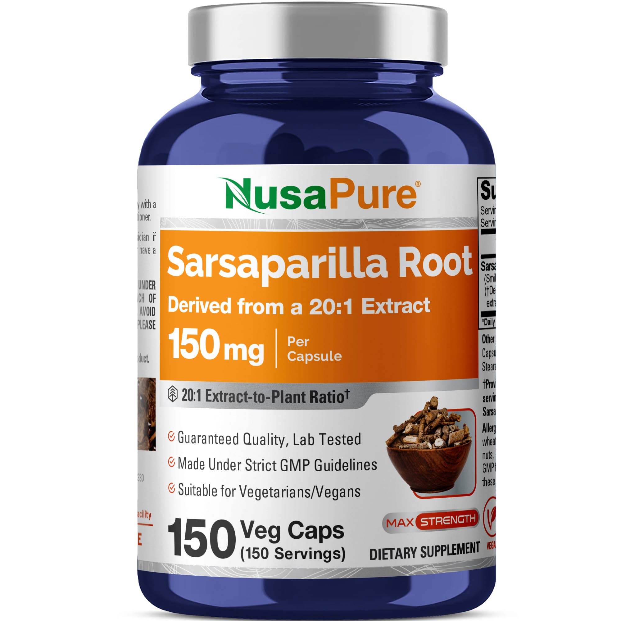 Sarsaparilla root vegan capsules