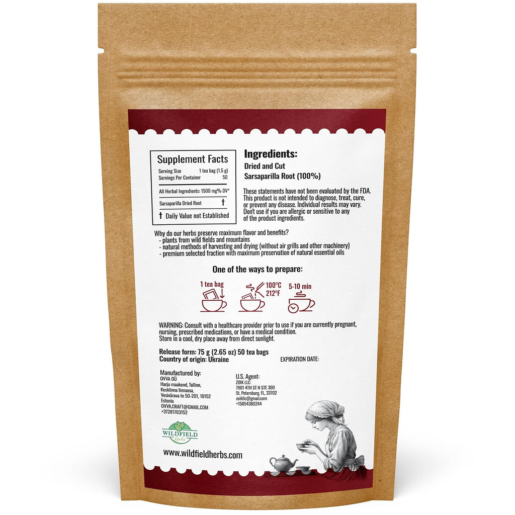 Sarsaparilla tea for wellness