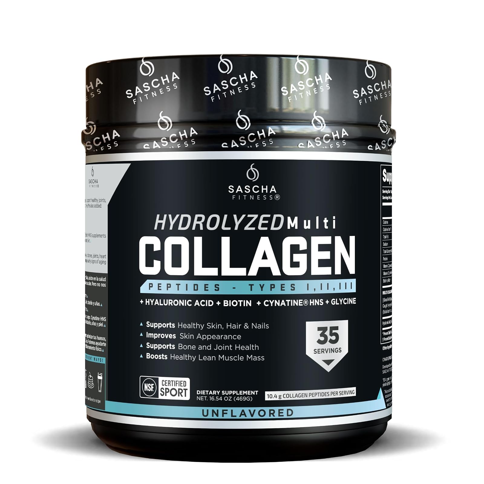 SASCHA FITNESS hydrolyzed collagen peptides