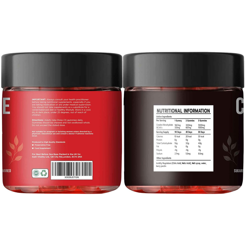 SASH Vitality gummies for workout support