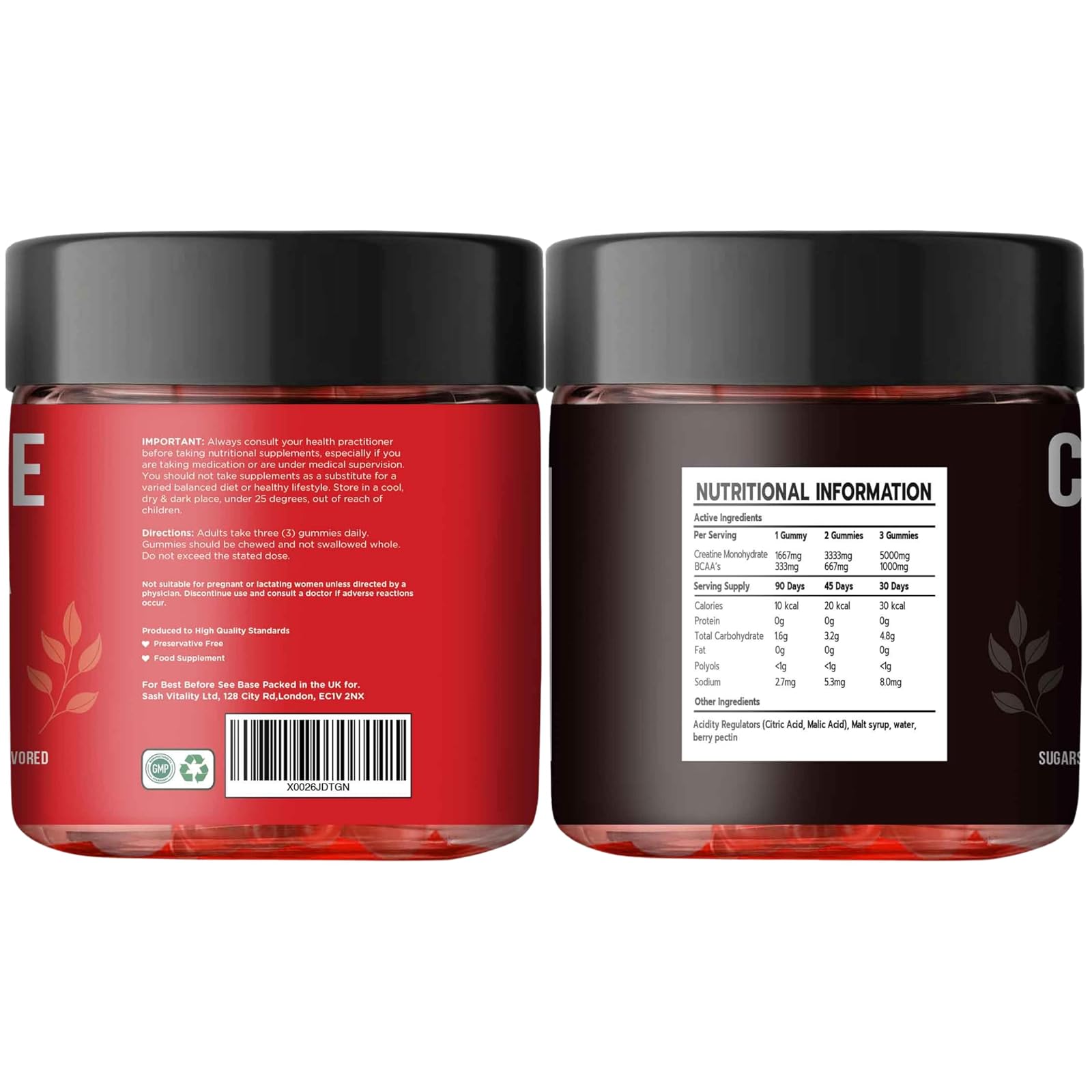 SASH Vitality gummies for workout support