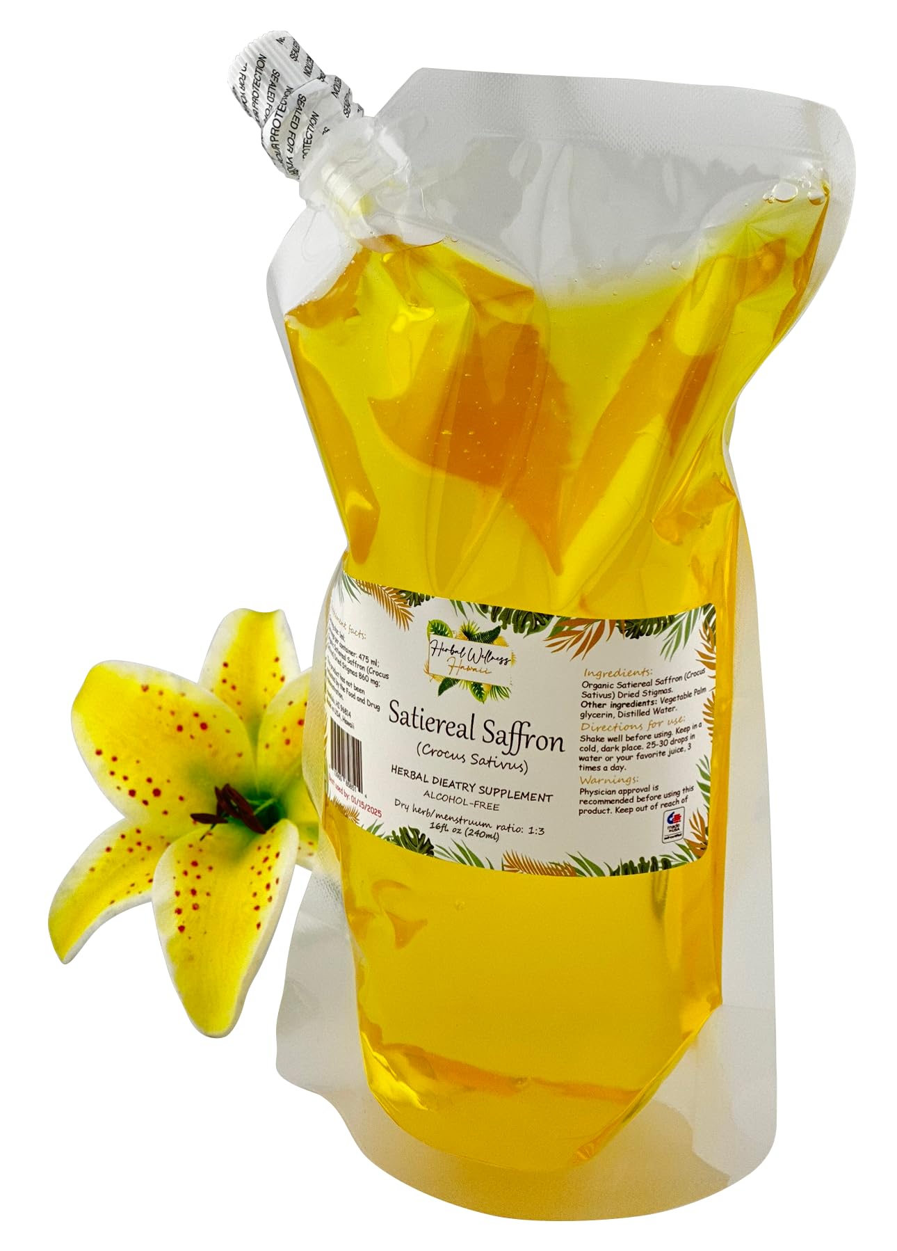 Satiereal saffron mood enhancement