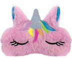 satin-lined plush girls sleep mask