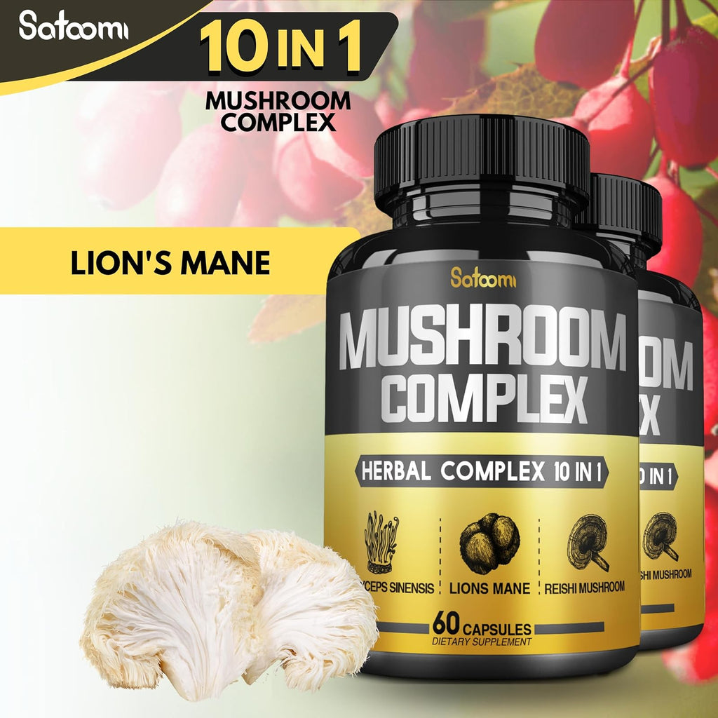 Satoomi adaptogenic mushroom capsules