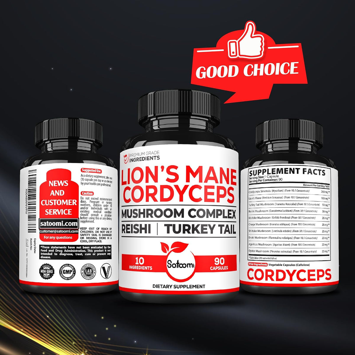 Satoomi Cordyceps capsules for overall wellness