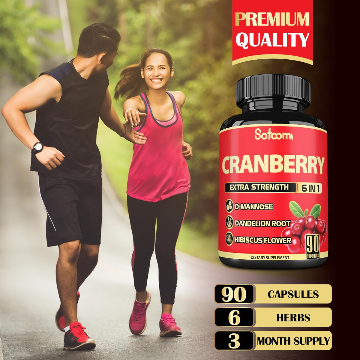 Satoomi cranberry capsules for digestion