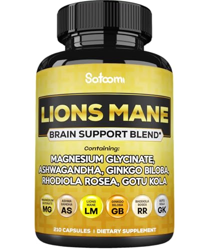 Satoomi Lions Mane ginkgo biloba capsules