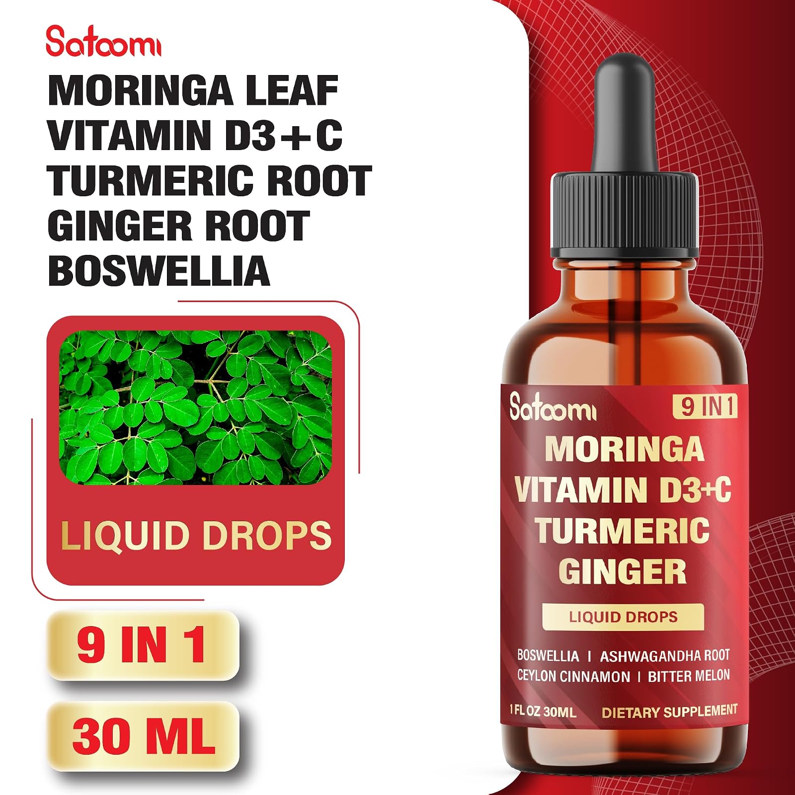 Satoomi Moringa drops daily supplement
