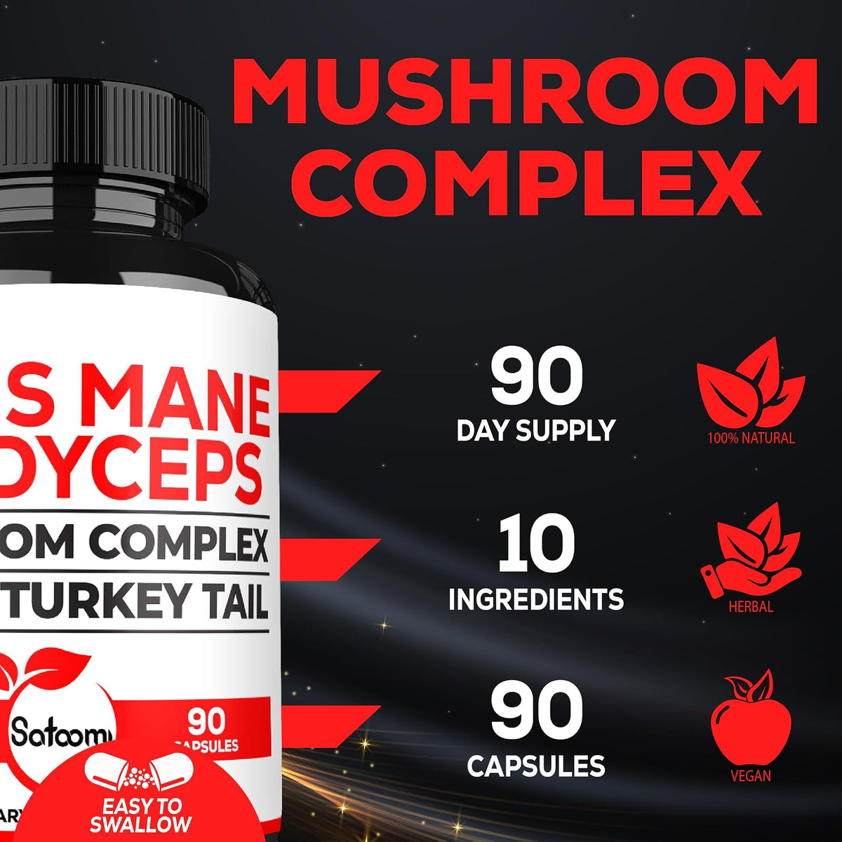 Satoomi mushroom capsules support athletic performance