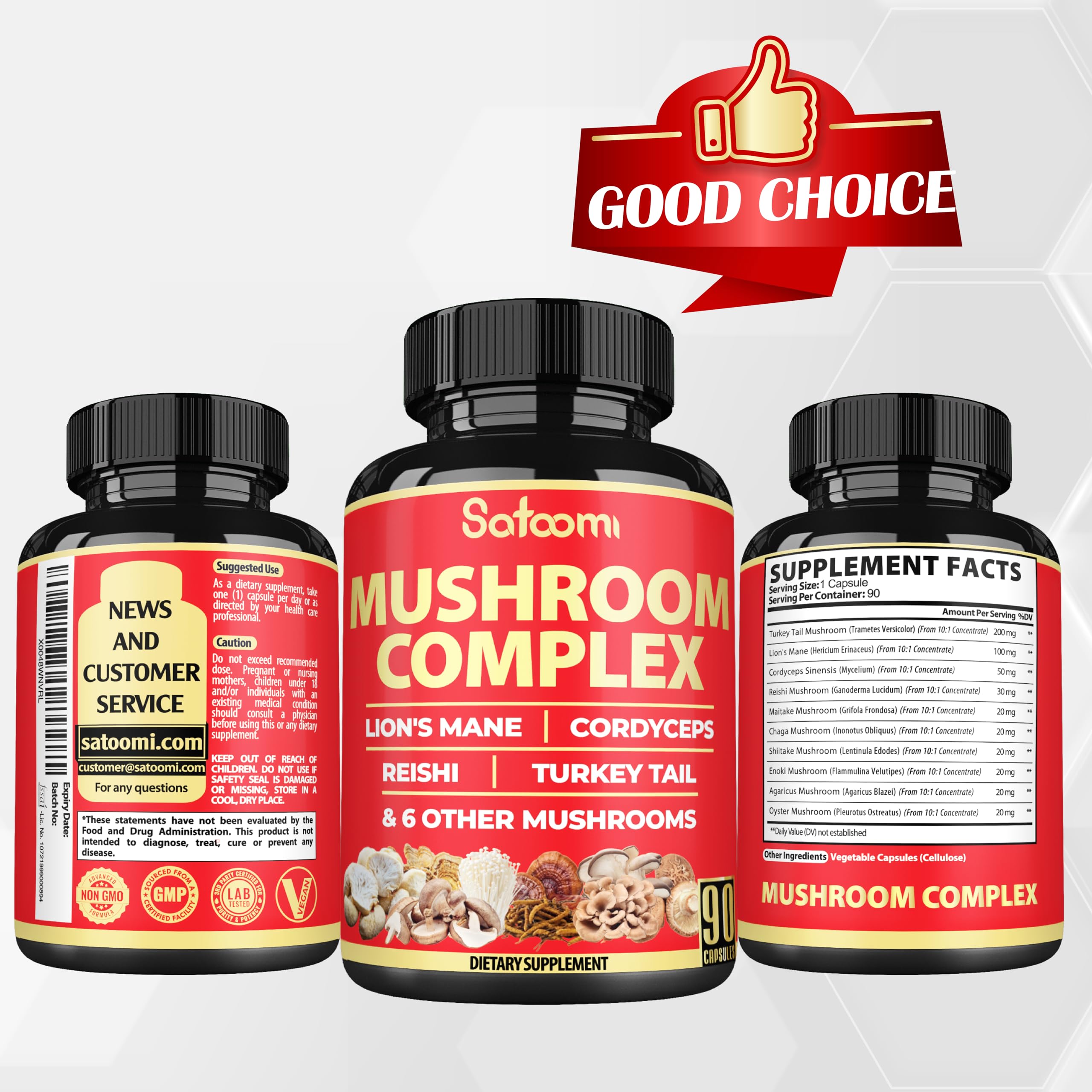 Satoomi mushrooms for natural energy boost