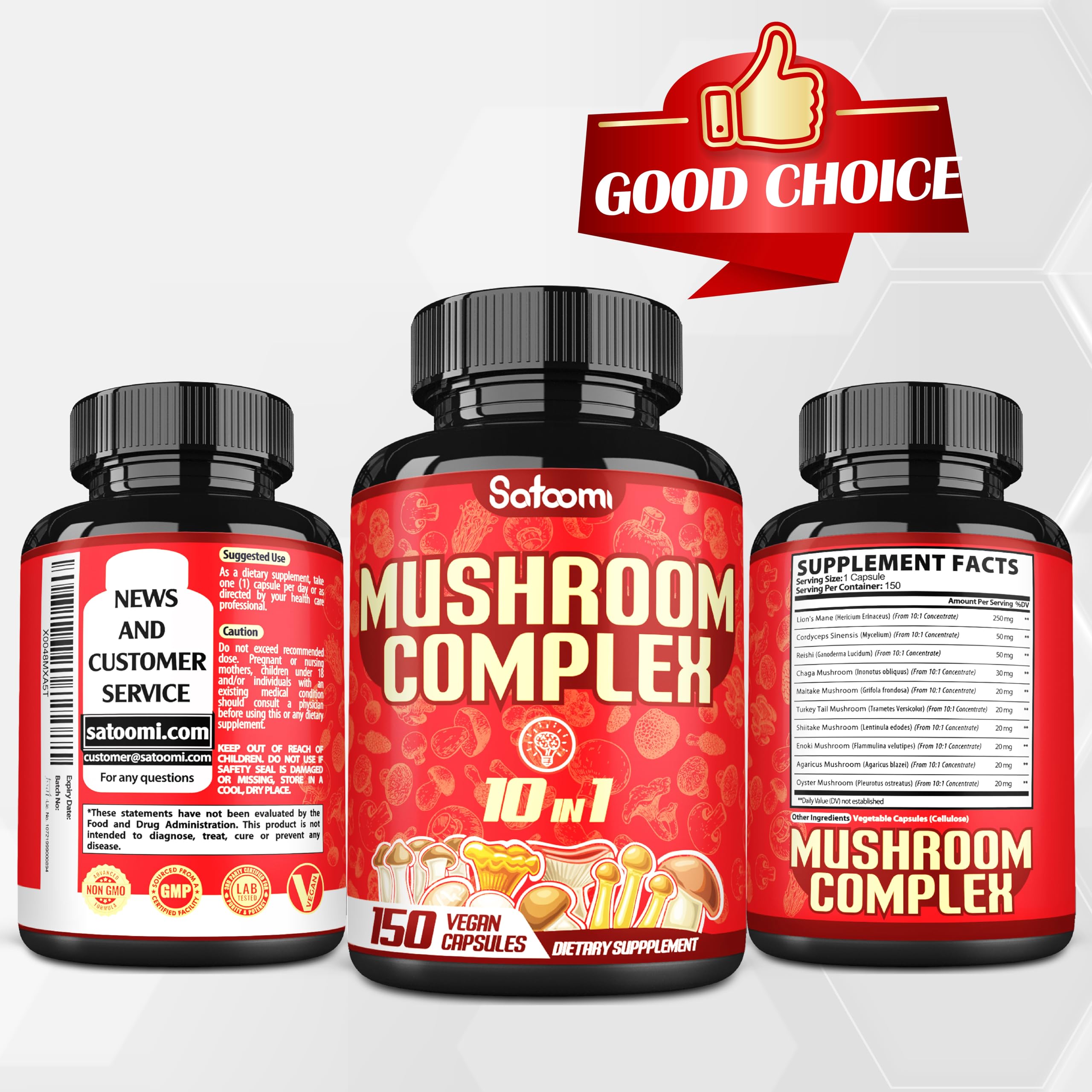 Satoomi mushrooms for stress relief