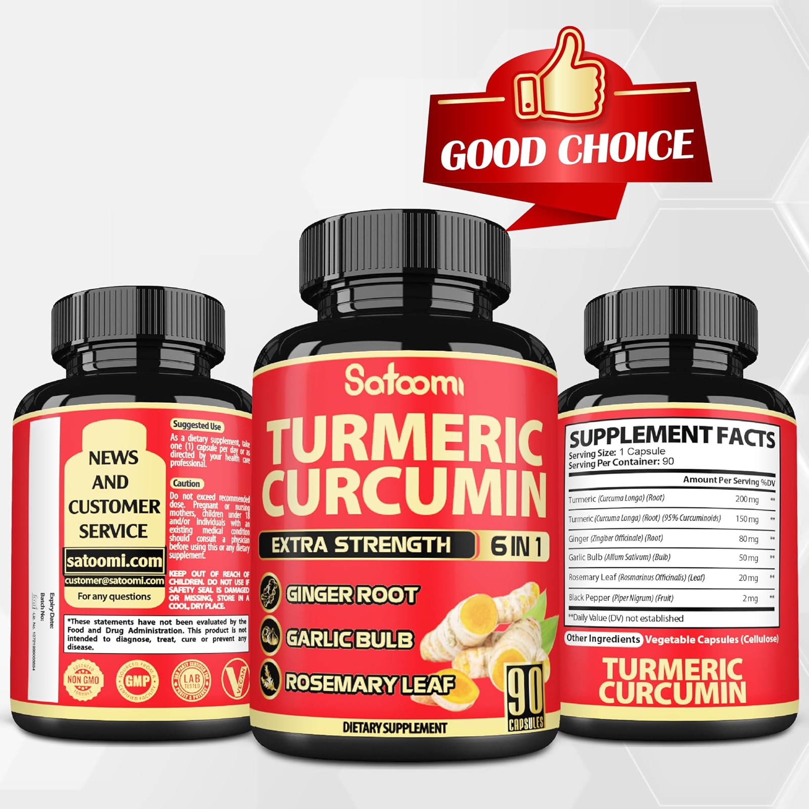 Satoomi turmeric capsules for inflammation