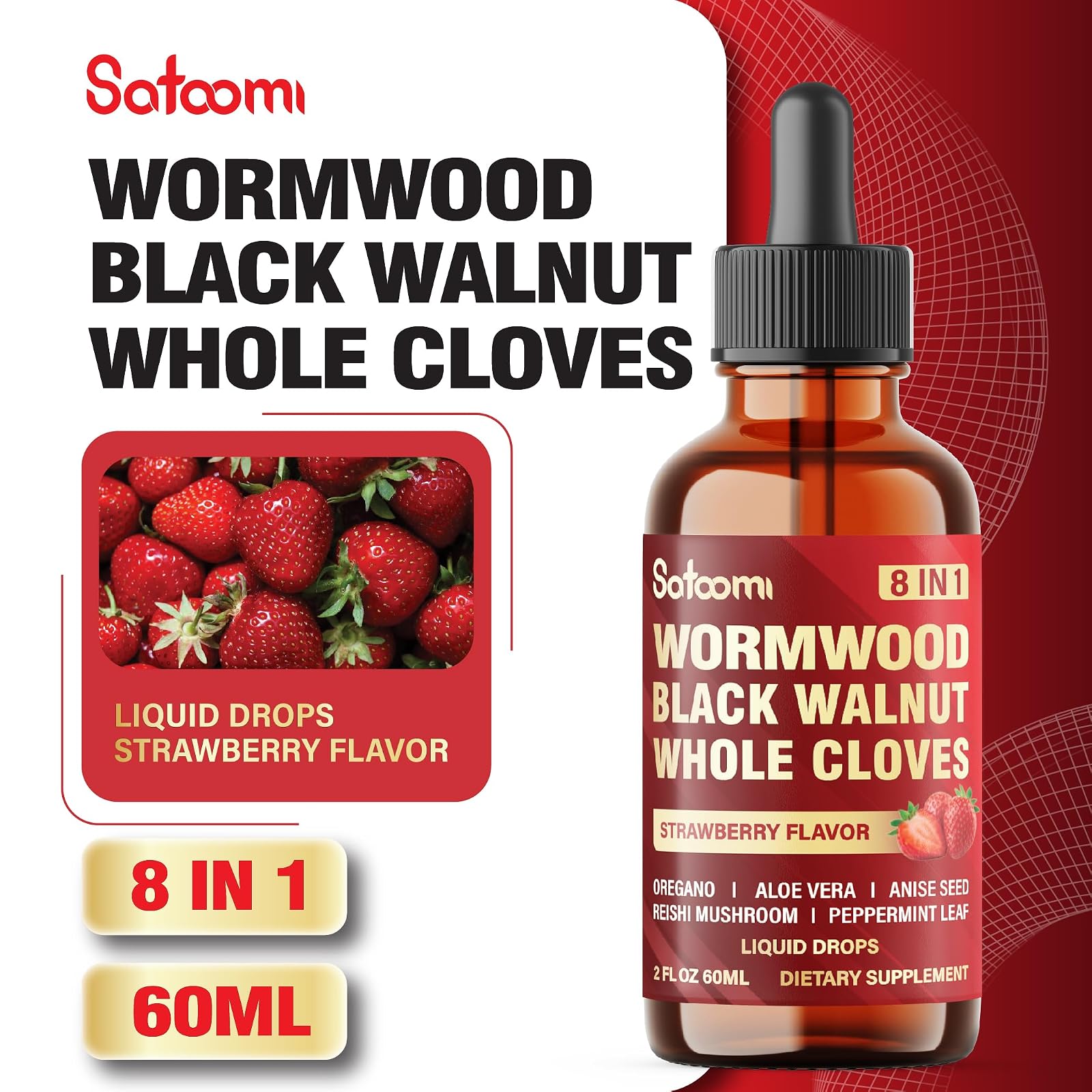 Satoomi wormwood drops for digestive health