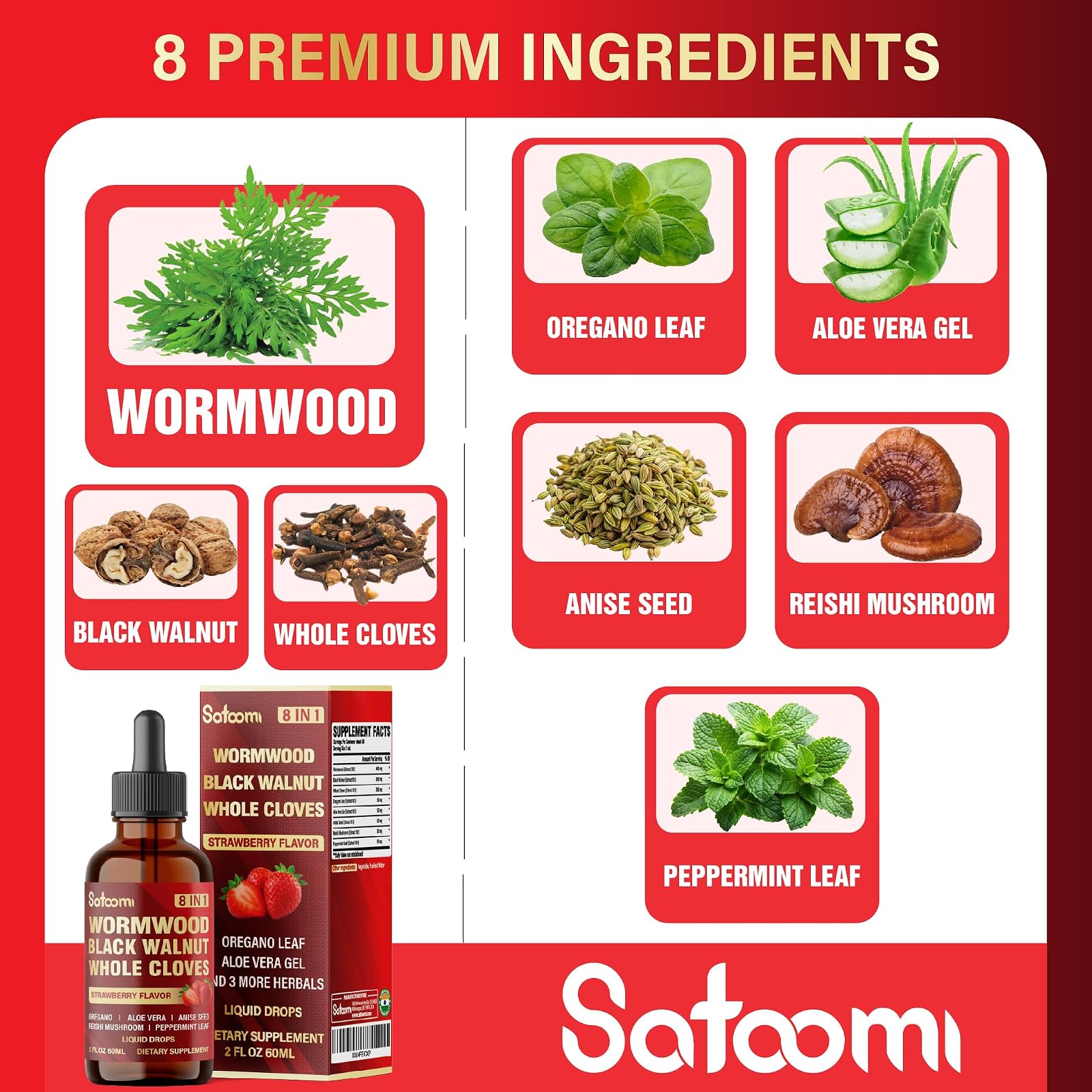 Satoomi wormwood drops immune support