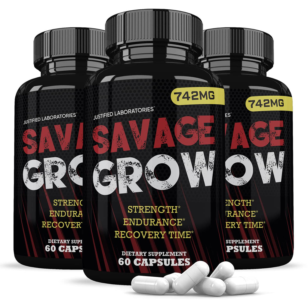 Savage Grow blended vitamin capsules