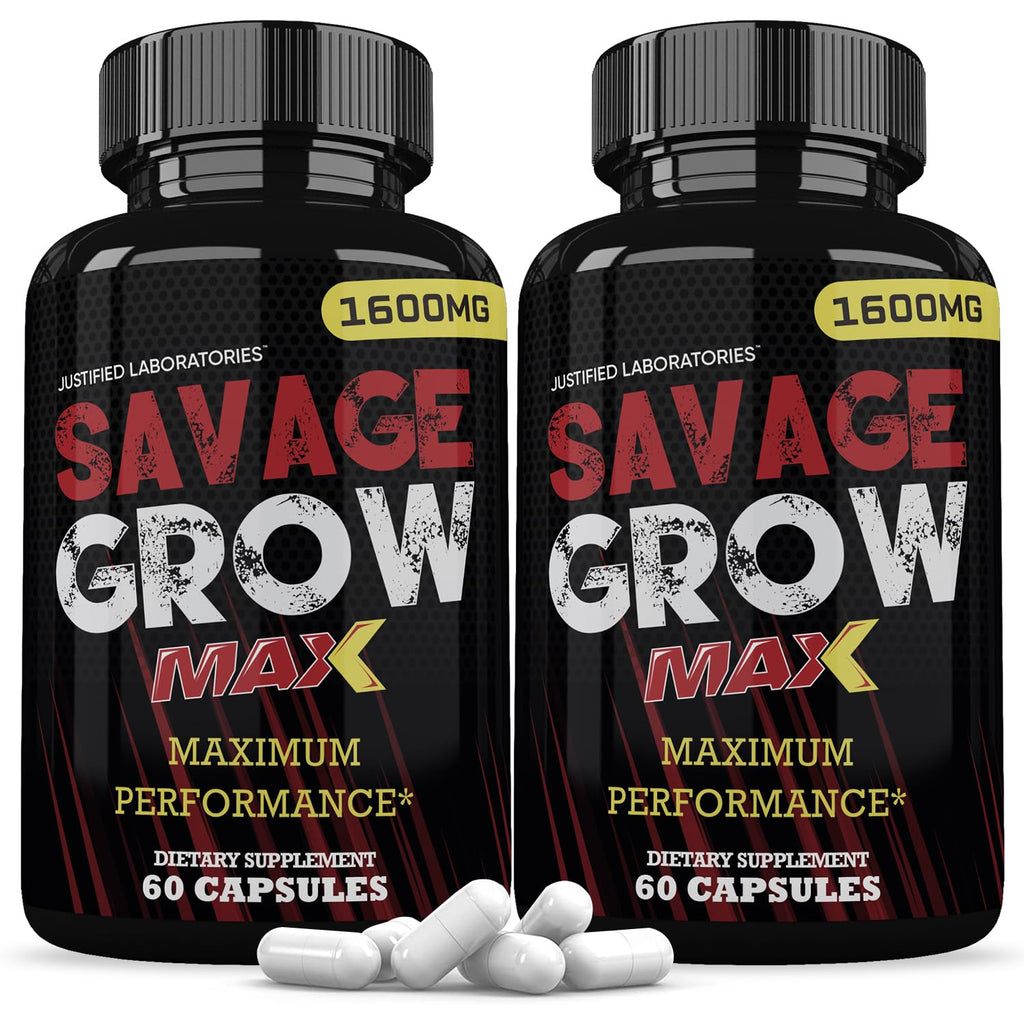 Savage Grow Max blended vitamin supplements