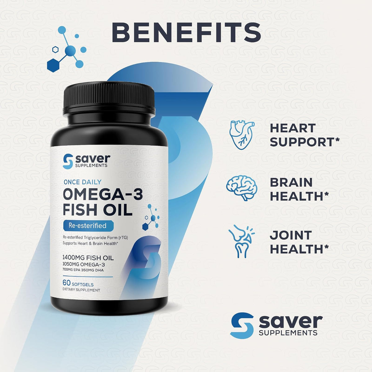 Saver Supplements fish oil softgels