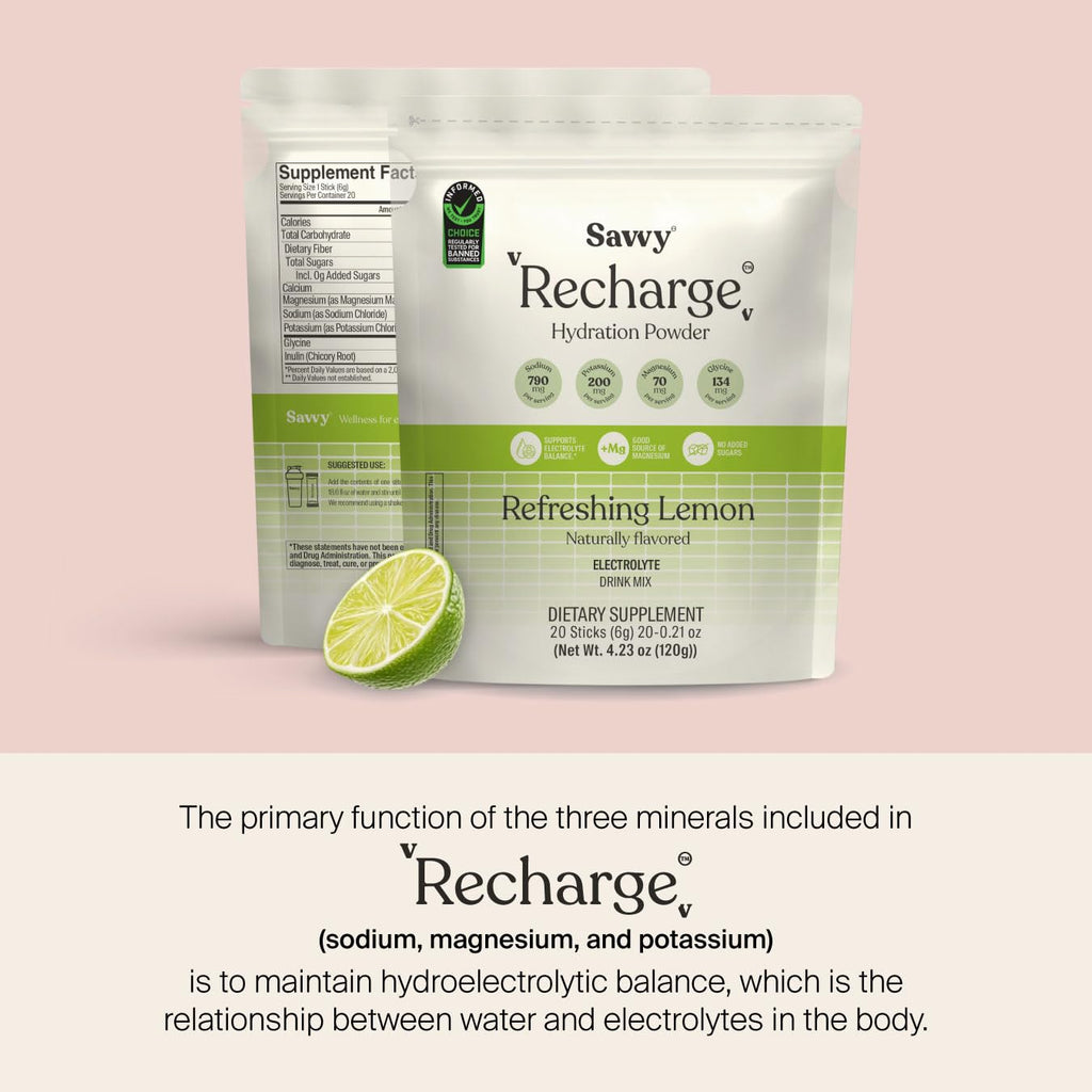 SAVVY electrolytes for active lifestyle