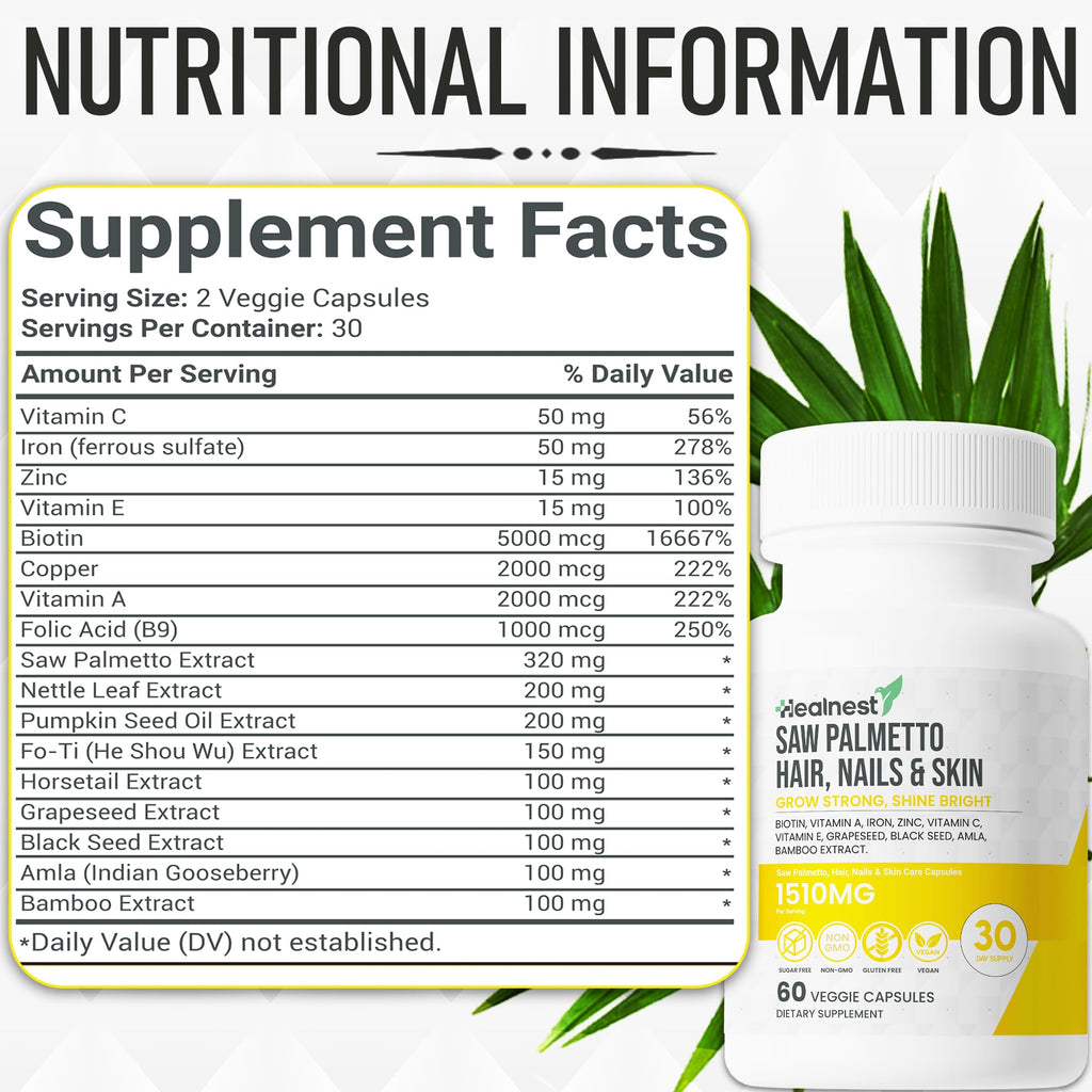 saw palmetto and biotin combo