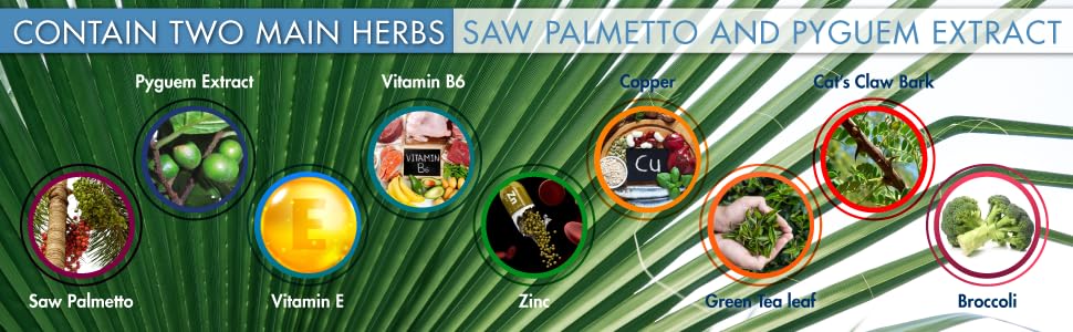 Saw palmetto and pumpkin seed oil