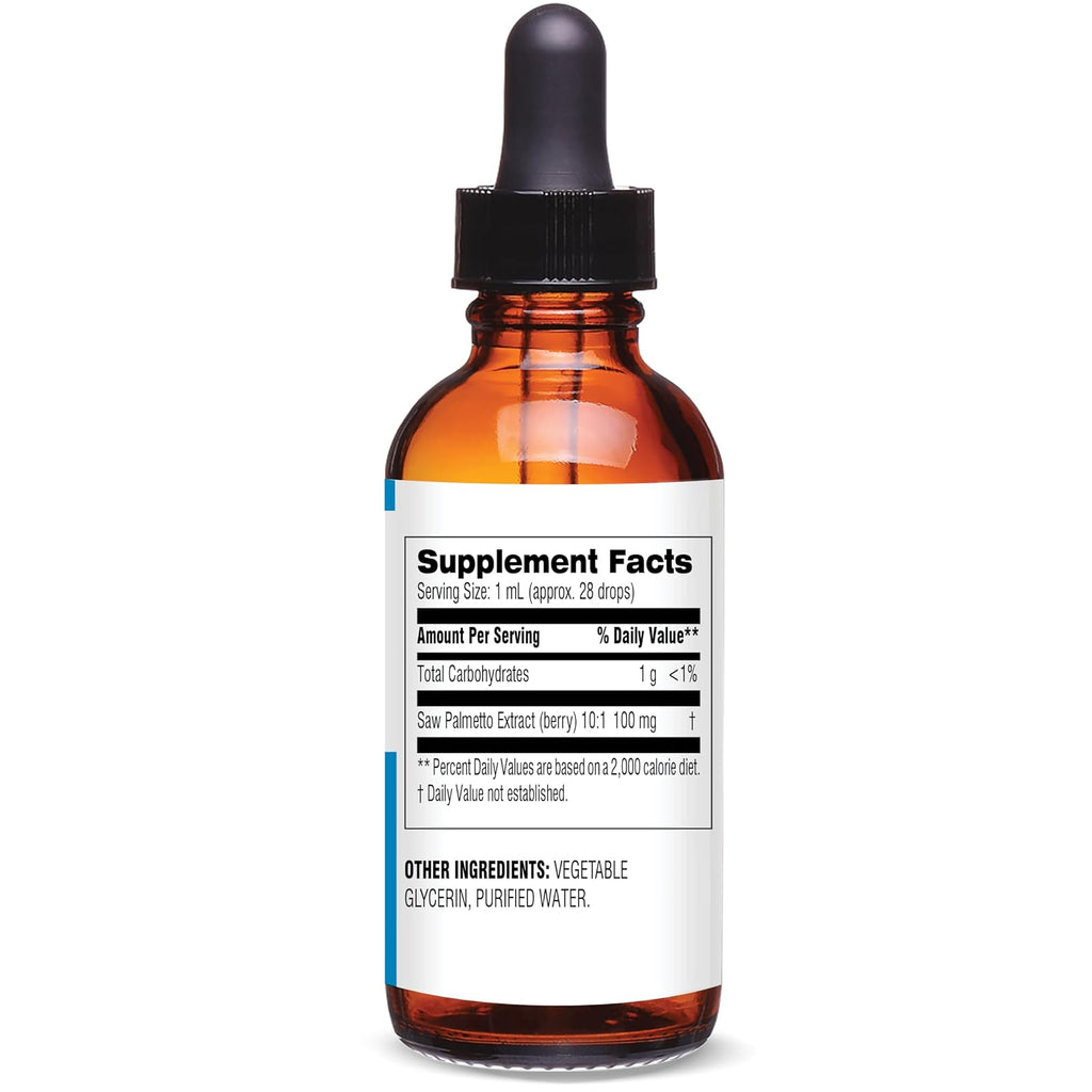 Saw palmetto berry liquid for wellness