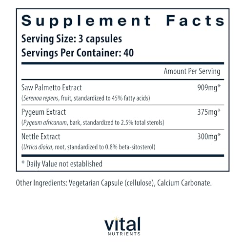 Saw palmetto capsules for men