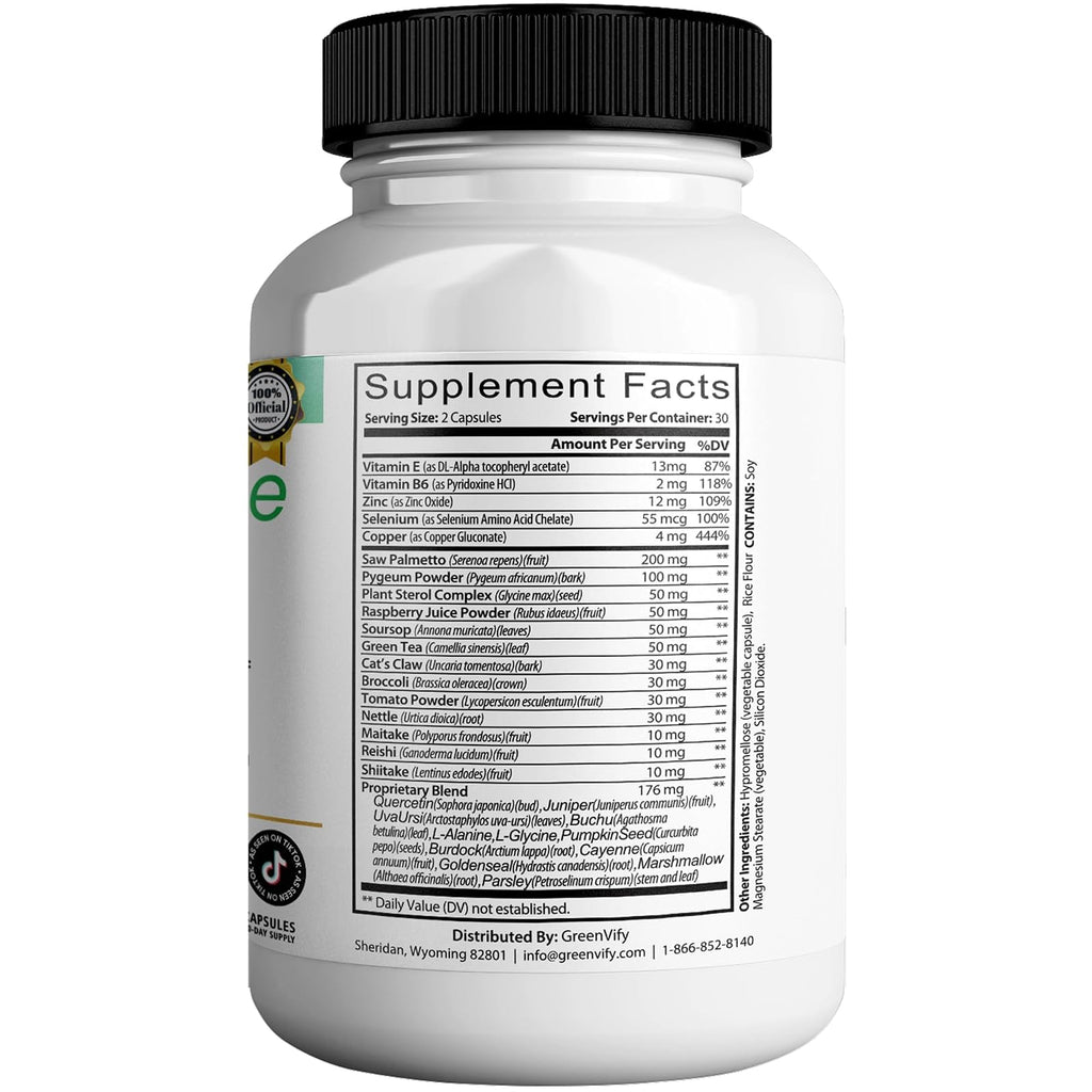 Saw Palmetto capsules for men