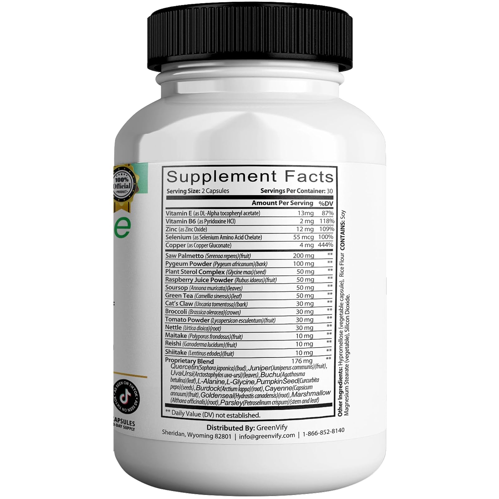 Saw Palmetto capsules for men