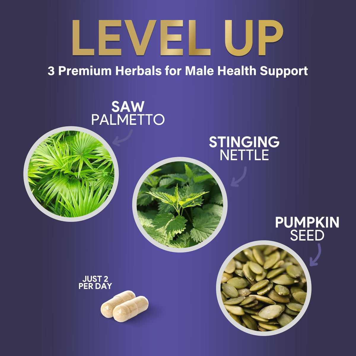 Saw palmetto capsules for men