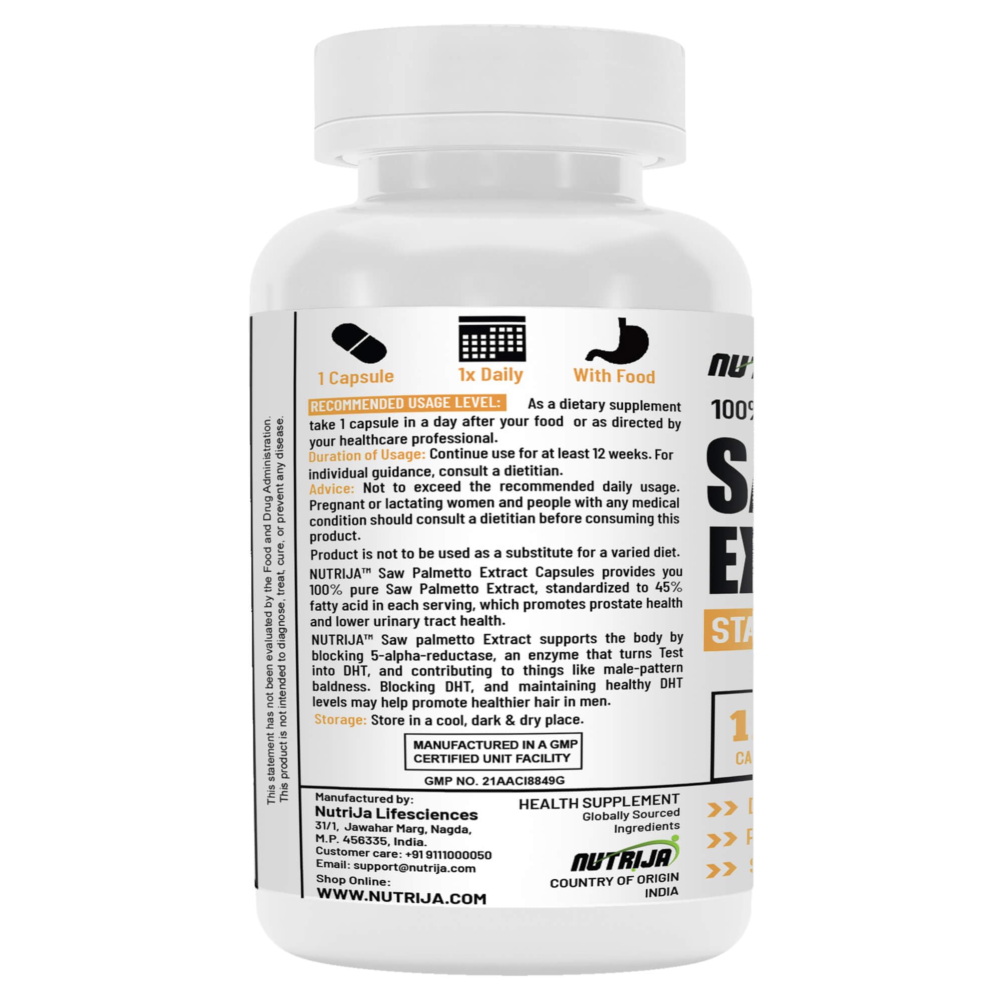 saw palmetto capsules for natural support