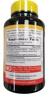 Saw Palmetto capsules for wellness