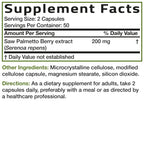 saw palmetto capsules for wellness