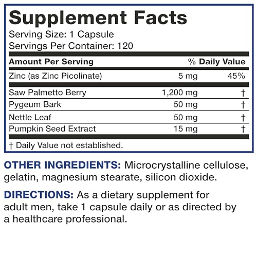 saw palmetto capsules for wellness