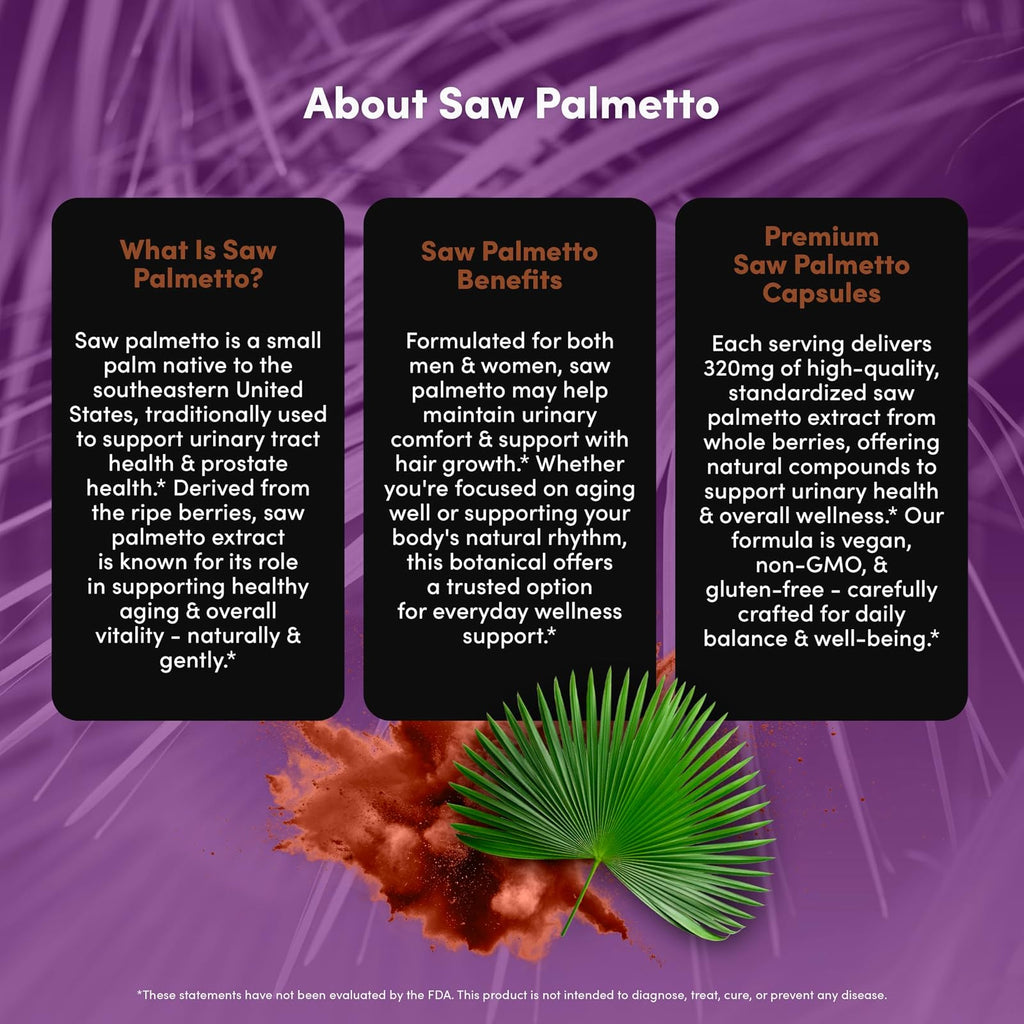 saw palmetto extract for hair support