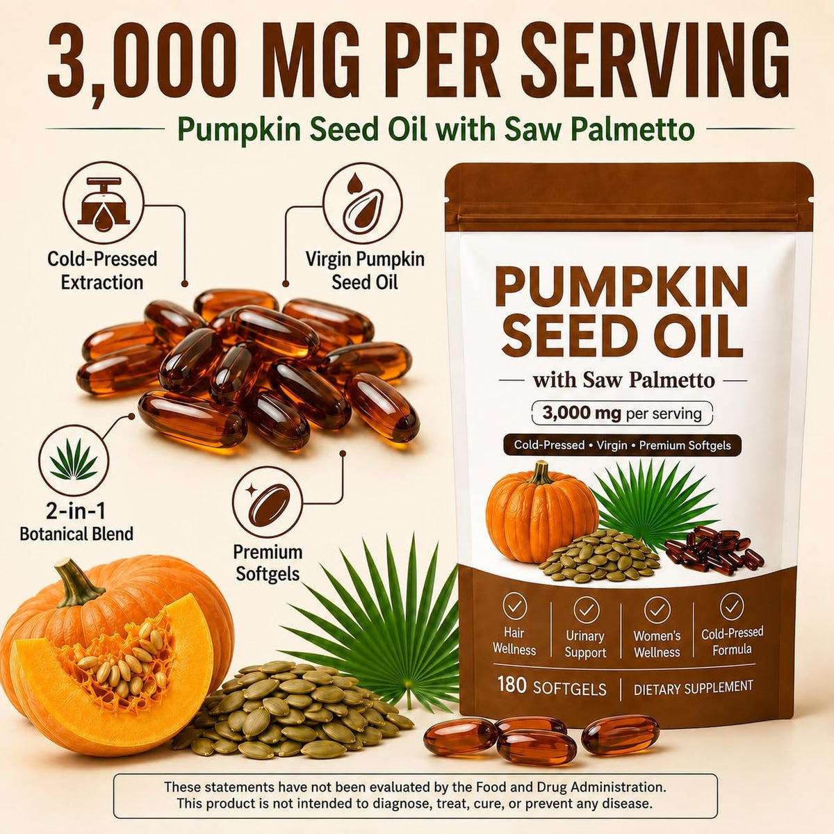 Saw palmetto extract for men