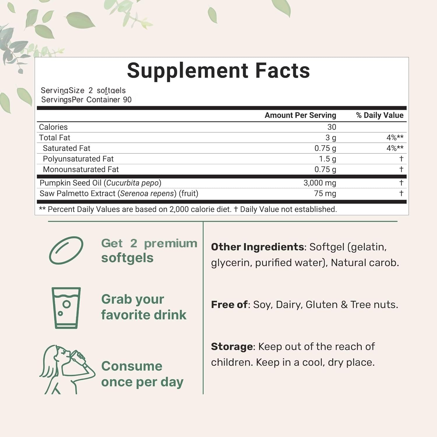 saw palmetto extract for prostate support