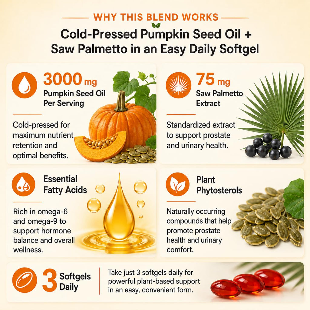 Saw palmetto extract for prostate support