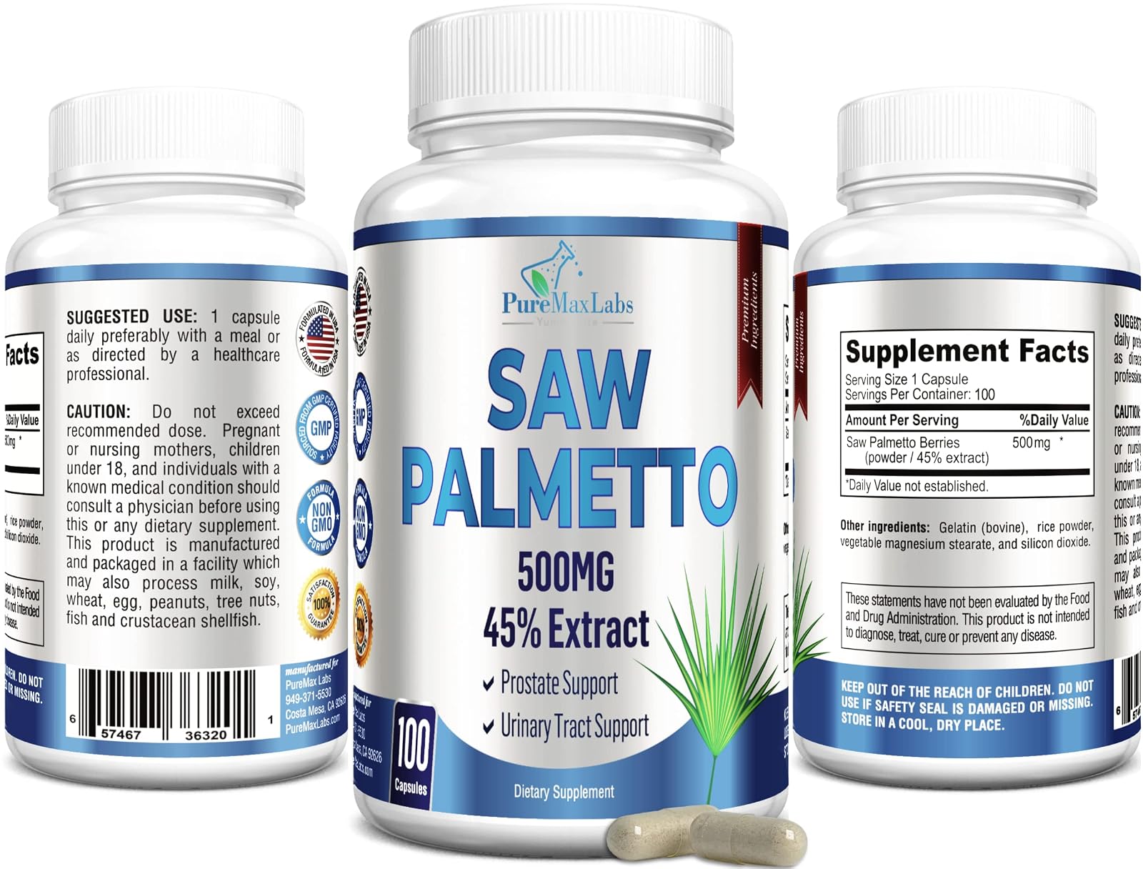 saw palmetto extract for prostate support