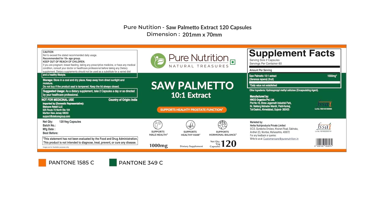Saw Palmetto extract for vitality