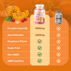 Saw palmetto extract in gummy form