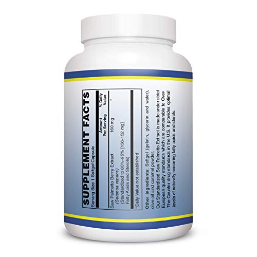 saw palmetto extract softgels dosage