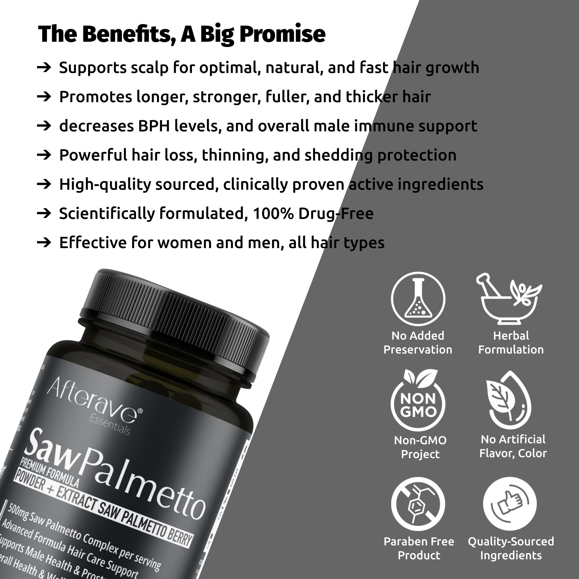 saw palmetto for hair loss protection