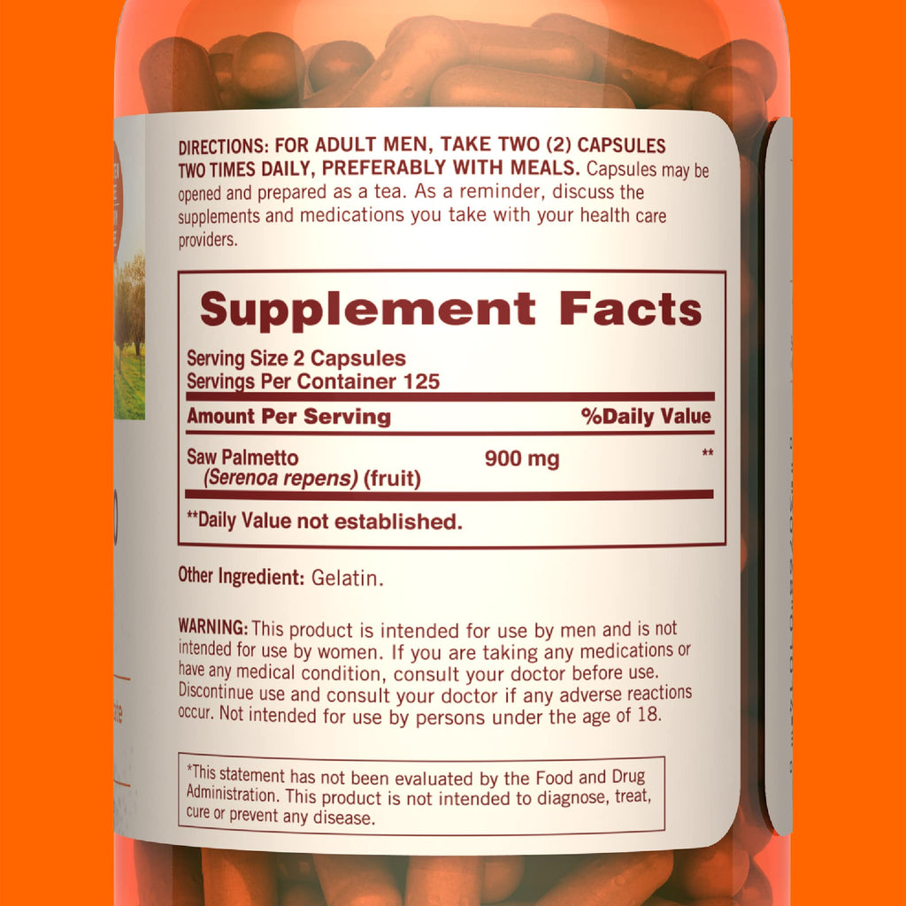 saw palmetto for men's health