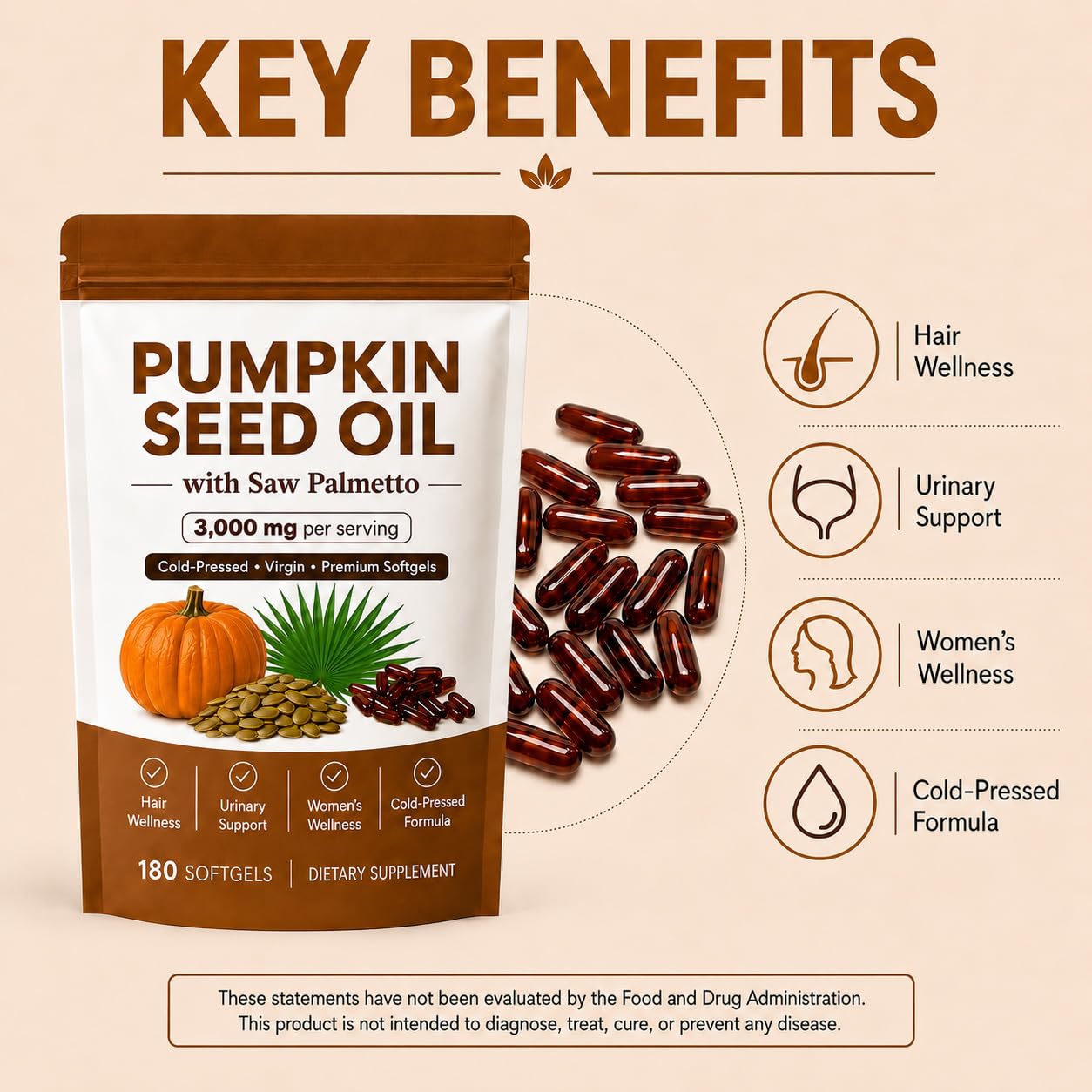 Saw palmetto for prostate support