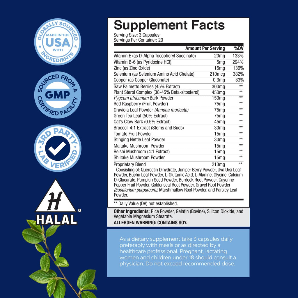 saw palmetto for urinary tract support