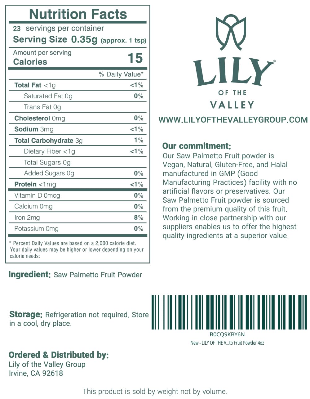 saw palmetto fruit powder for vitality