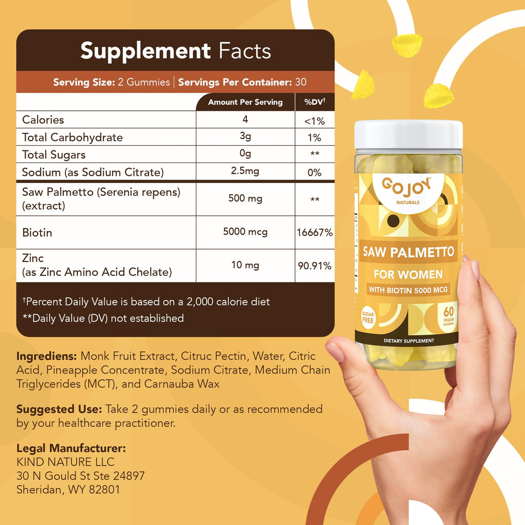 saw palmetto gummies for daily health