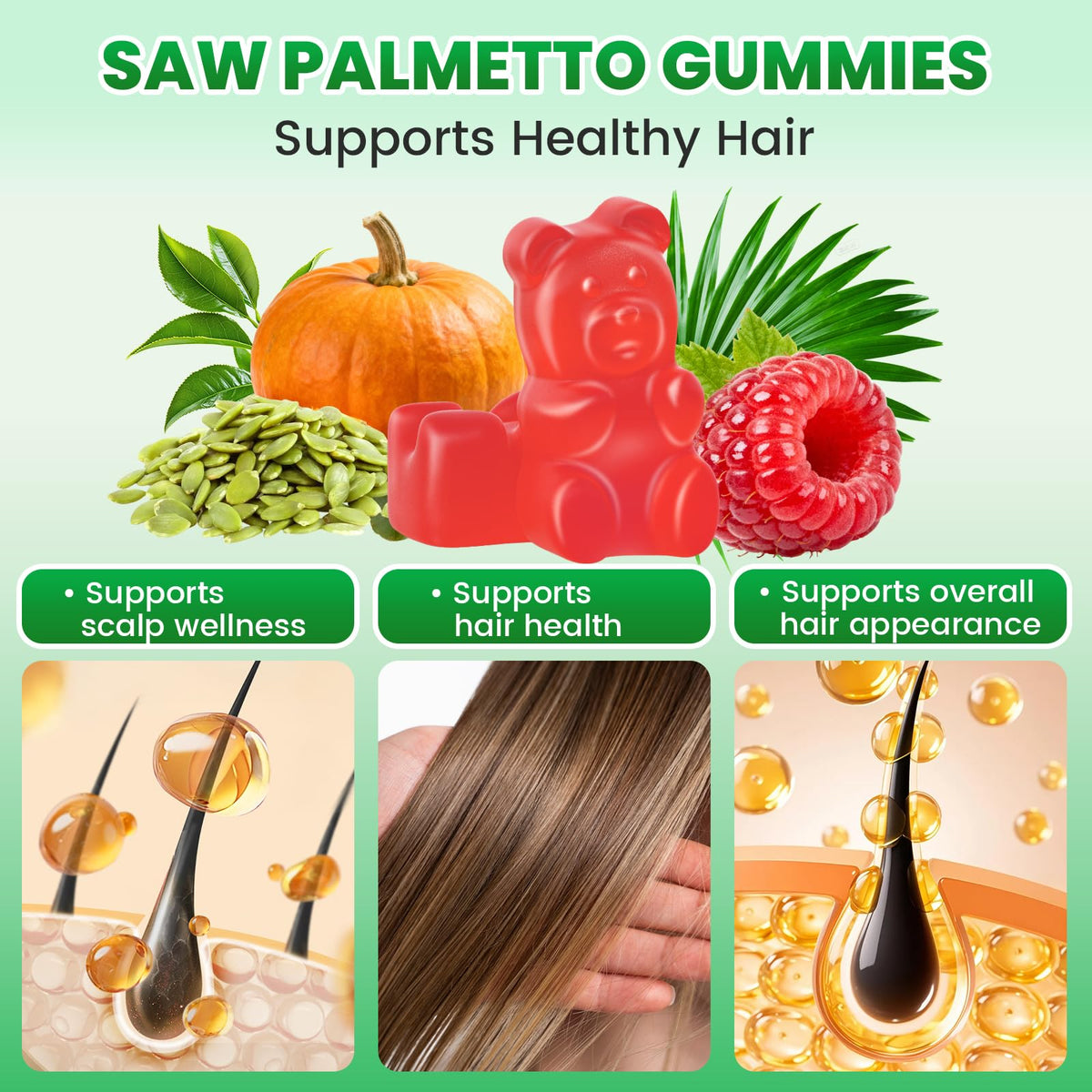 Saw Palmetto gummies for hormone balance