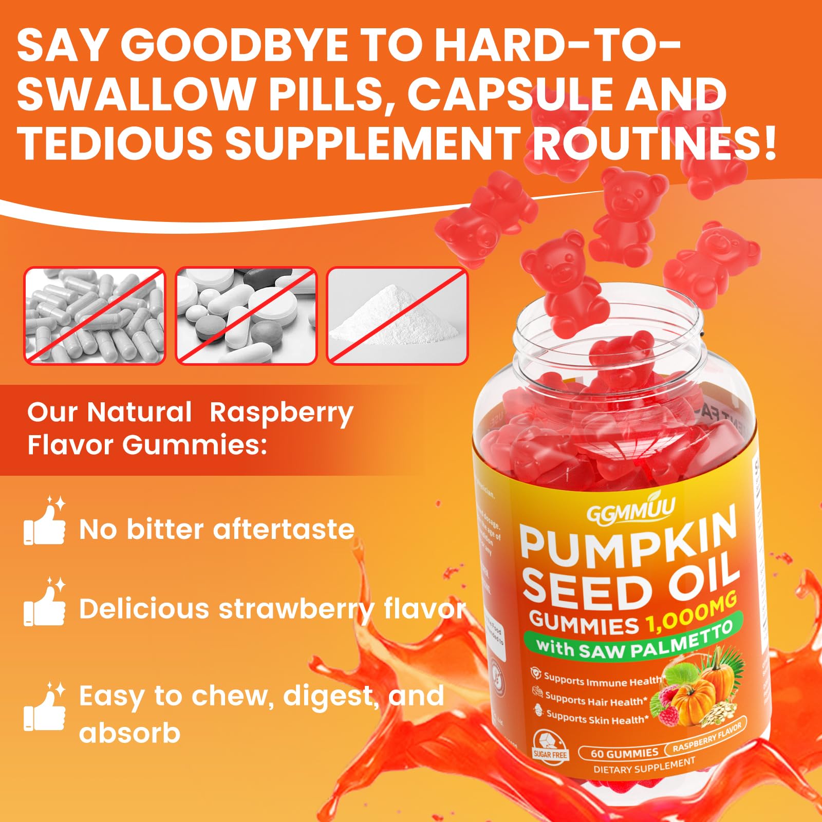 Saw palmetto gummies for men